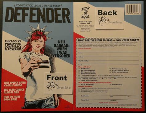 Comic Book Legal Defense Fund Defender 1 Spring 2015