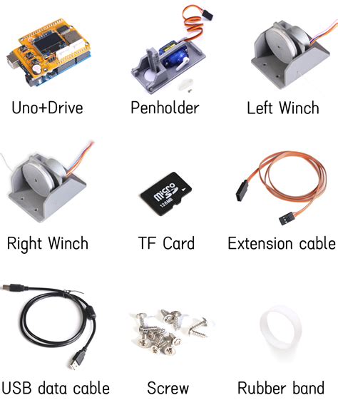 Drawbot For Arduino Uno R3 Diy Kit Draw Line Plott Grandado