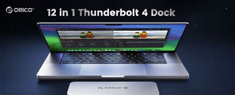 Orico Macbook Thunderbolt 4 Docking Station Display Usb C Hub Hdmi