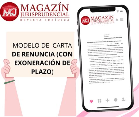Modelo De Carta De Renuncia Con Pedido De Exoneración De Plazo
