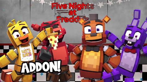 Fnaf Addon Para Minecraft Pe 120 Youtube