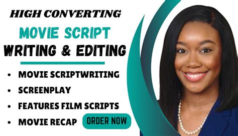 Write Your Movie Script Screenplay Script Writing Feature Film