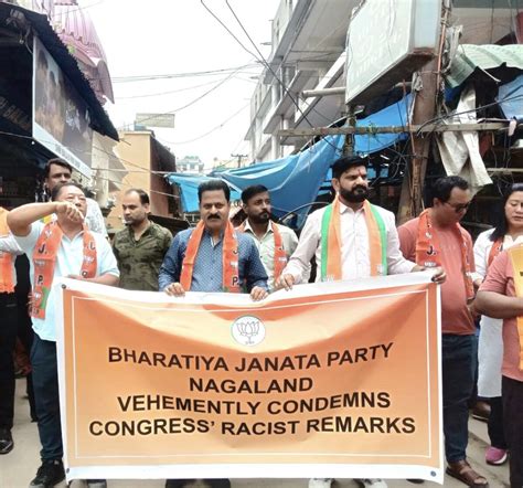Nagaland Bjp Holds Protest Over Former Congress Leader Sam Pitrodass