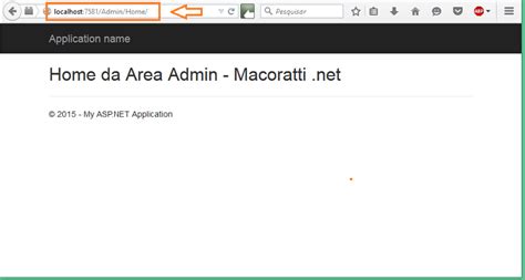 ASP NET MVC Usando Areas