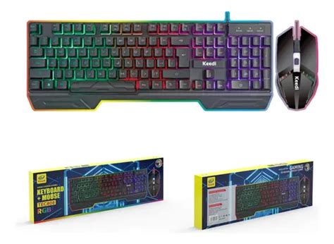 Teclado Gamer Keedi Tec808 Rgb Idioma Português Brasil Parcelamento