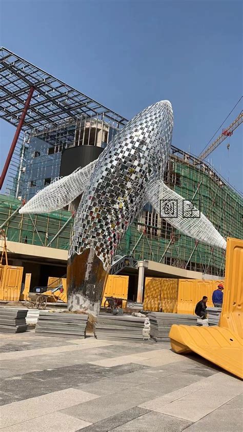 户外不锈钢镂空鲸鱼装置 Sydney opera house Opera house Building
