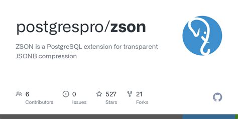 Github Postgresprozson Zson Is A Postgresql Extension For
