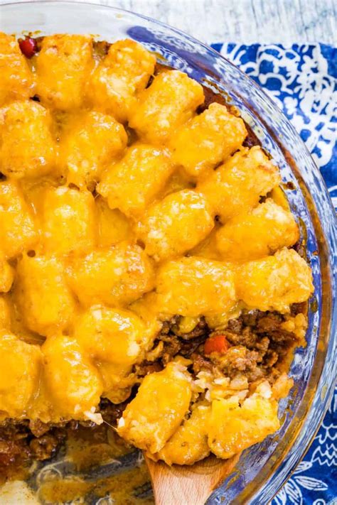 Sloppy Joe Tater Tot Casserole Cupcakes And Kale Chips