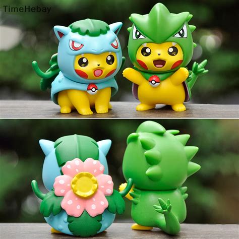 Timehebay โมเดลฟิกเกอร์ รูปการ์ตูนโปเกม่อน ปิกาจู คอสเพลย์ ของขวัญ สําหรับเก็บสะสม Shopee Thailand