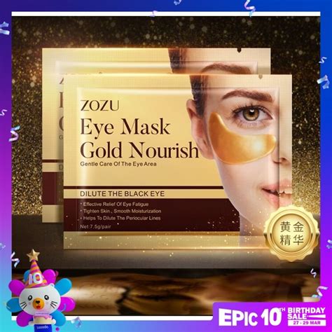 Zozu Gold Nourishing Anti Wrinkles And Moisturizing Collagen Eye Mask