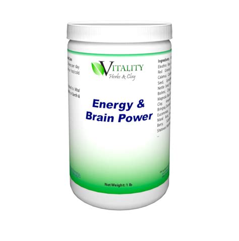 Energy And Brain Power Vitality Herbs And Clay