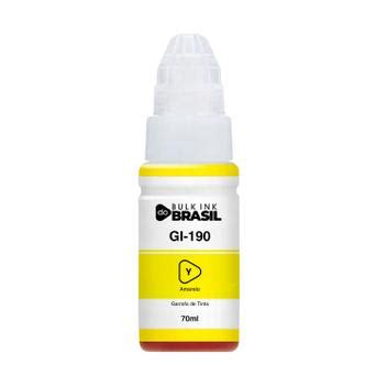 Tinta GI 190 Amarelo compatível Canon Pixma G3100 Bulk Ink do Brasil