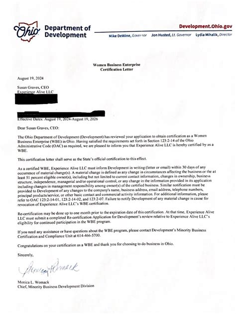 Susan Graves On Linkedin Wbe Certification State Ohio Women