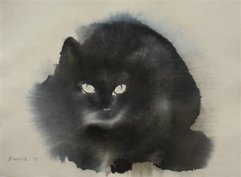 「とある方法」で描かれた猫の水彩画がとてつもないモフモフ感を醸し出していた 人生の失敗例 Watercolor Animals