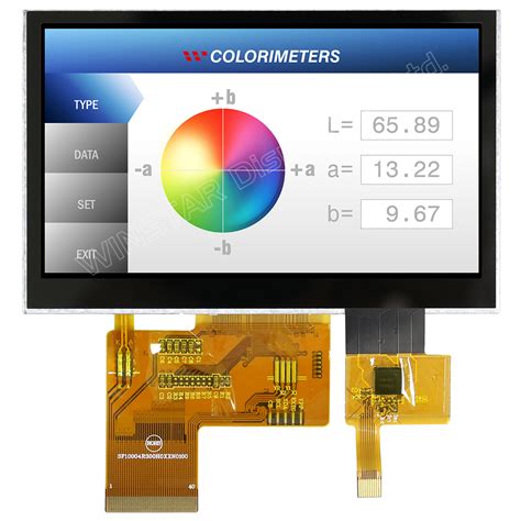 4 3 Inch High Brightness PCAP TFT LCD Display Crest Technologies Pty Ltd Wholesaler And