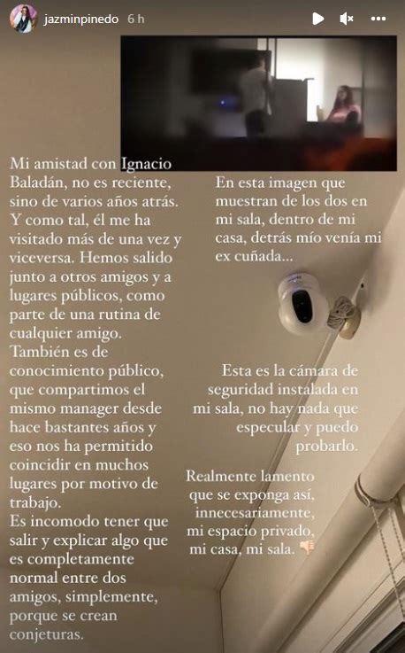 茉莉花·皮内多排除了与伊格纳西奥·巴拉丹的关系，然后突然对抗 Amor Y Fuego： 他入侵了我的家” Infobae