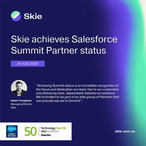 Cameron Baillie On Linkedin Salesforce Summit Partner Status Is A
