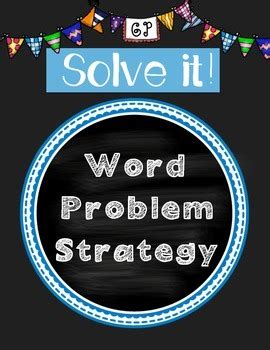 Word Problem Strategy By Autism Jazz TPT