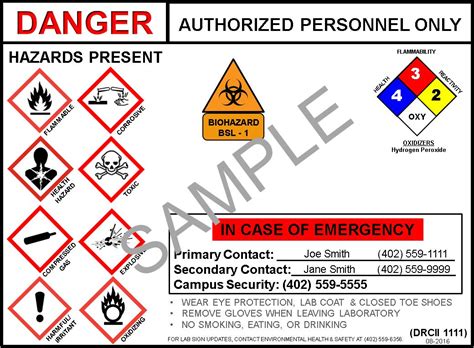 Printable Lab Signs