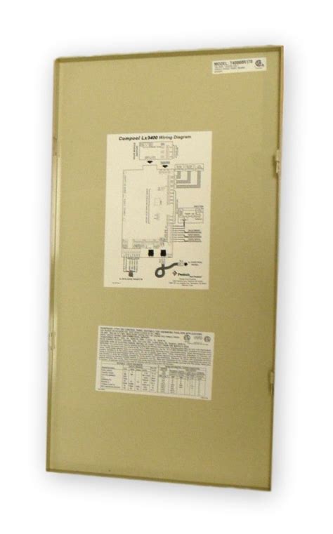 Pentair Compool Lx3400 Almond Steel Power Center Door Compool Parts