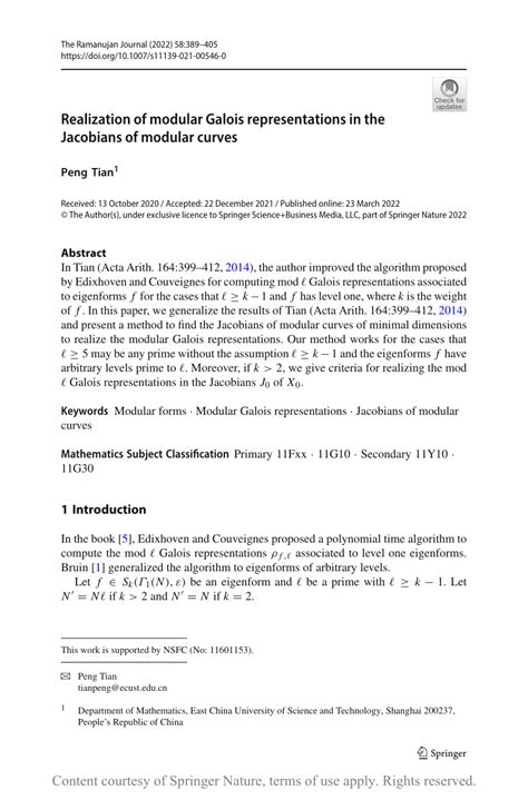 Realization Of Modular Galois Representations In The Jacobians Of