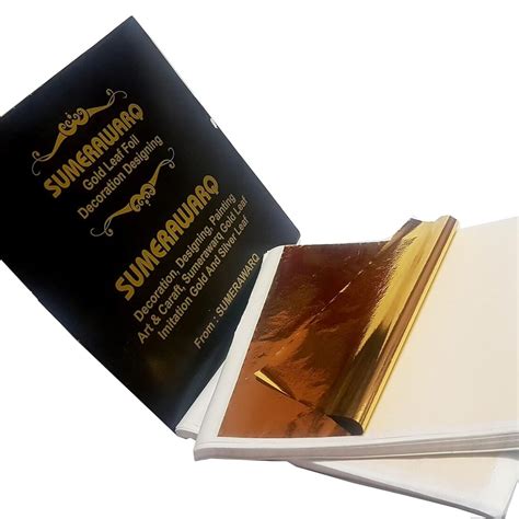 Imitation Gold Leaf Foil Sheets Sumera Warq