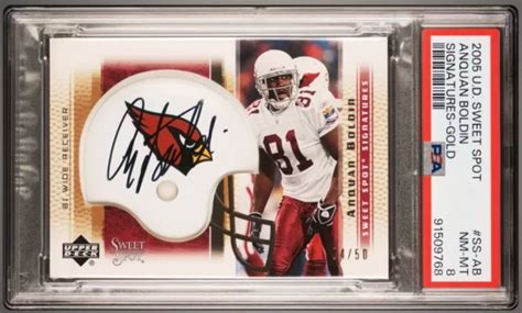 2005 Upper Deck Sweet Spot Signatures Anquan Boldin Or 0450 Auto Sp