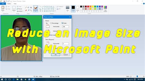 How To Resize An Image Using Ms Paint Youtube Images