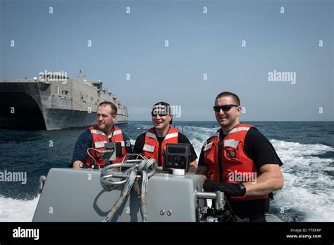 Atlantic Ocean Feb 8 2015 Sailors From The Military Sealift Command