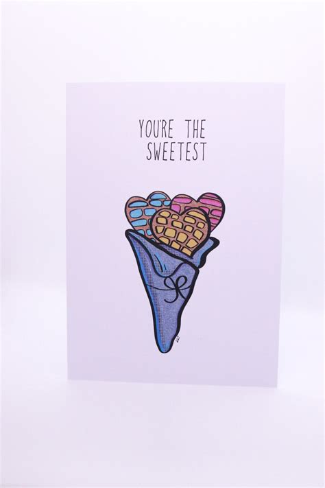 Youre The Sweetest Conchabouquet Greeting Card Etsy
