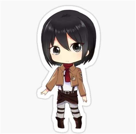 Cute Kawaii Cool Chibi Mikasa Anime Attack On Titan Shingeki No Kyojin