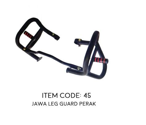 Jawa Perak Leg Guard Crash Bar With Slider Royal Erado Accessories