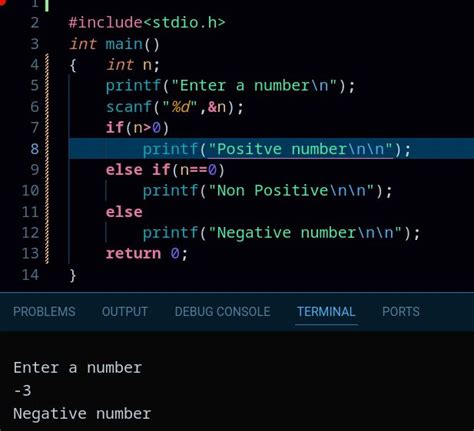 How To Check Whether A Given Number Is Positive Non Positive Or Negative Number In C Language