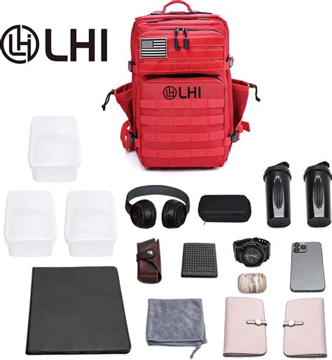 45l Meal Prep Management Backpack Red Lhi