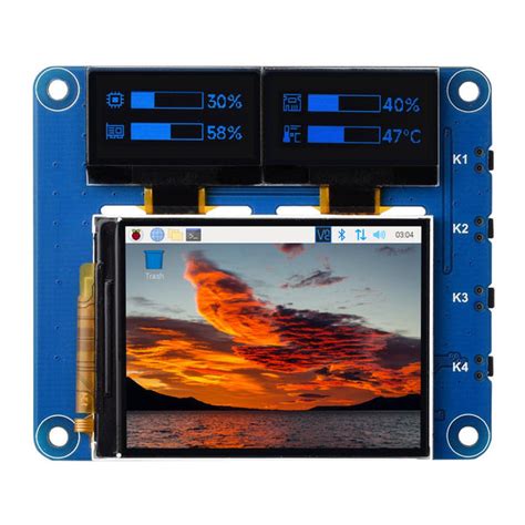 Oled Lcd Triple Screen Hat For Raspberry Pi The Pi Hut