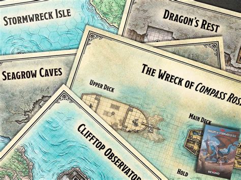 Dragons Of Stormwreck Isle Battle Maps 5 Full Size 1 Inch Grid Maps
