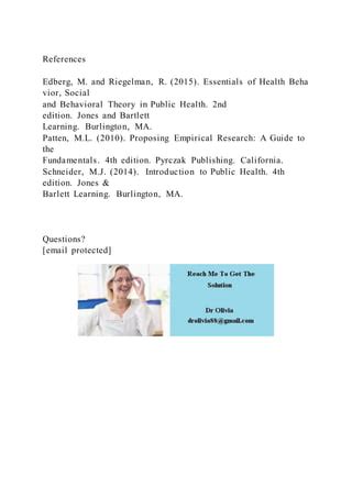 Epidemiological Reviewwriting Your Literature Reviewdr Docx