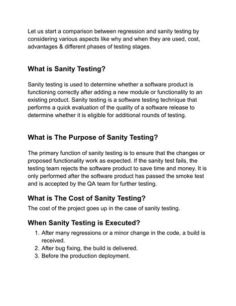 Ppt Sanity Testing Vs Regression Testing Key Differences With Examples Powerpoint