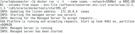 Soa Suite 12c In Docker Containers Only A Couple Of Commands No