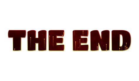 Text THE END 3d Digital Technology 26914930 PNG