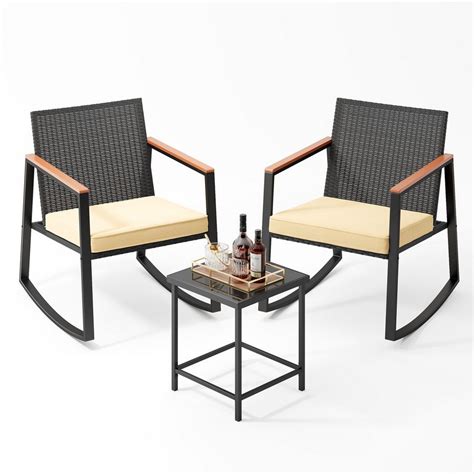 Bealife Balkonset Gartenlounge Set 3 Tlg 1 Tisch Und 2 Stühle