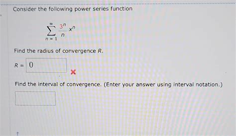 Solved Consider The Following Power Series Function Chegg