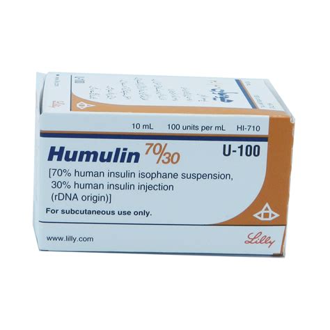 Humulin Recombinant Human Insulin 70 Isophane 30 Soluble 100iu Ml Suspension For Sc