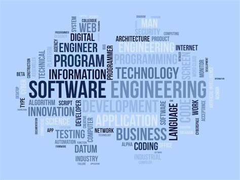 Word Cloud Background Concept For Software Engineering Computer