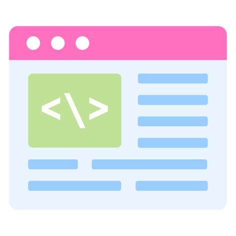 Website Webpage Programming Coding Development Html Code Icon