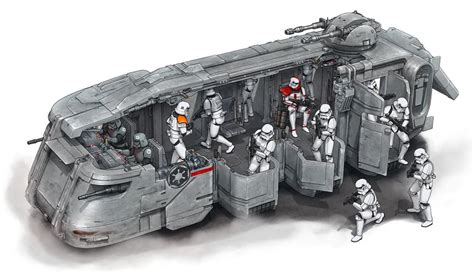 Imperial Troop Transport Cross Section By Max Degtyarev Rimaginaryjedi