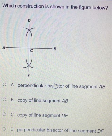 Solved Which Construction Is Shown In The Figure Below F A