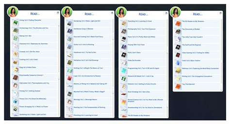 Mod The Sims Functional Library Skill Encyclopedias
