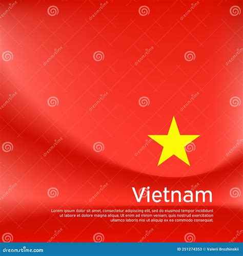 Vietnam Flag Background Blurred Pattern In The Colors Of The