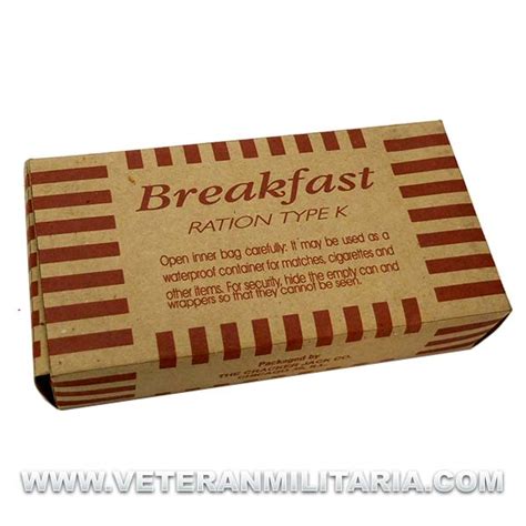 K Ration Breakfast